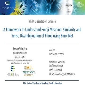 A Framework to Understand Emoji Meaning: Similarity and Sense ...