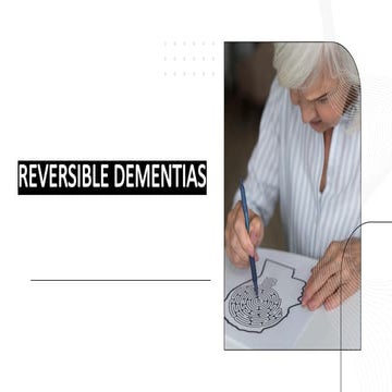 SANJEEV REVERSIBLE DEMENTIAS.pptx psychiatry ppt | PPTX