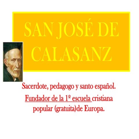 San josé de calasanz | ODP
