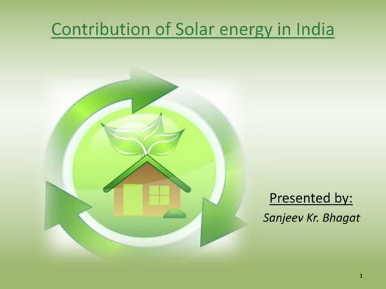 Solar Energy in India | PDF