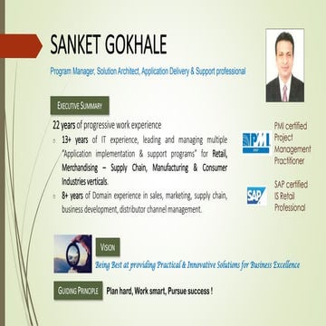 Sanket profile summary_dec2018 | PDF