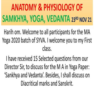 Sankhya and Vedanta Doctrine of Creation | PPT
