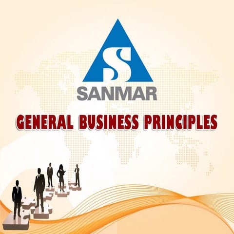 General Business Principles of The Sanmar Group | PPT