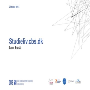 Sanni Brandt: studieliv.cbs.dk