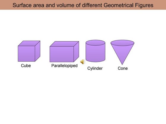 SURFACE AREA AND VOLUME | PPT