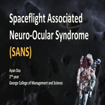 Space Flight Associated Neuro Ocular Syndrome | PDF