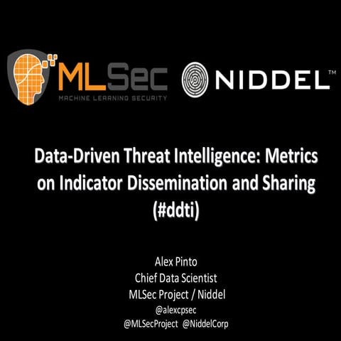 Sans Cti Summit 2016 Data Driven Threat Intelligence Sharing Ppt