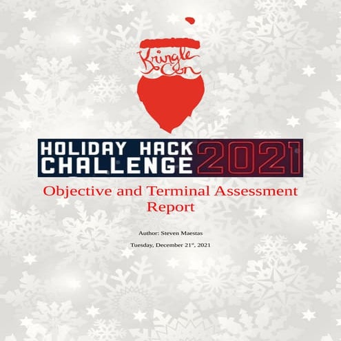 SANS Holiday Hack Challenge Report | PDF