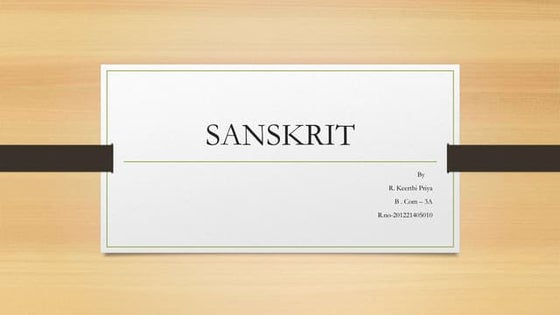 Karnabharam: Bhasa | PPT