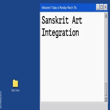 Sanskrit art integratoufoufk.kyh damn.pptx
