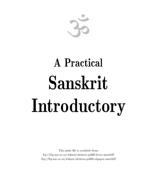Learning Sanskrit from an Eastern and Western Perspective | PDF | Hinduism | Religion & Spirituality