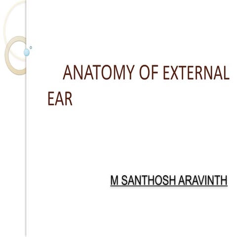 Anatomy of the external ear | PPT