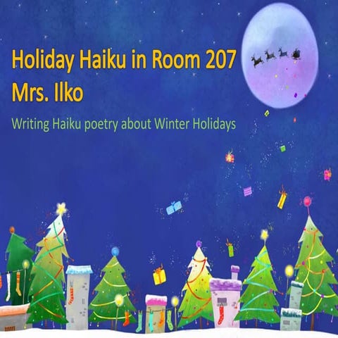 Santa clauses haiku poetry lesson | POTX