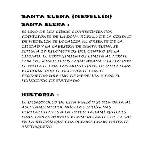 Santa elena | PDF