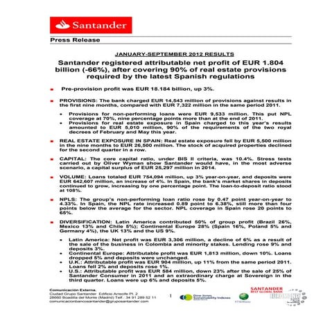 SANTANDER AND ZURICH FORM ALLIANCE IN LATIN AMERICA | PDF