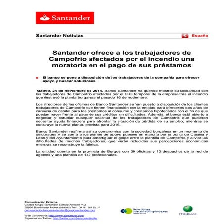 30 key dates in the history of Santander | PDF
