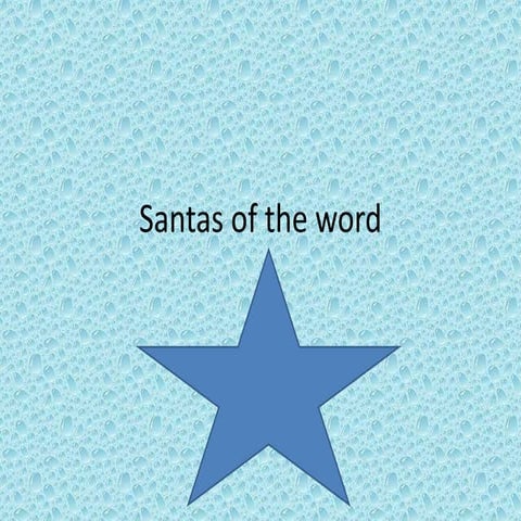 Santas of the word | PPTX