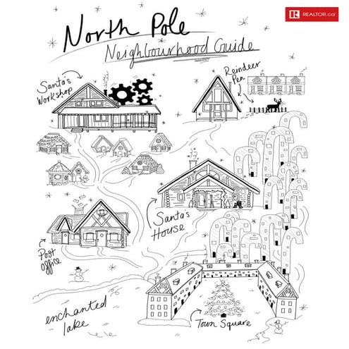 Santa's Village Colouring Map | PDF