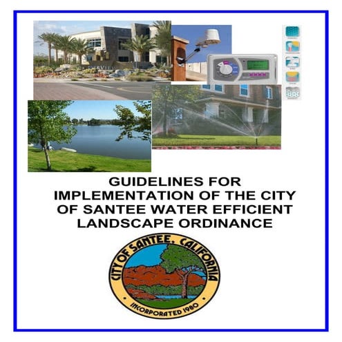 Guidelines for Santee Water Efficient Landscape | PDF