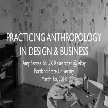 Practicing Anthropology in Design and Business | PDF