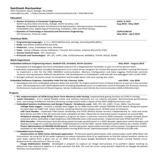 Santhosh Resume | PDF