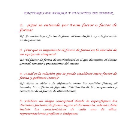 Factor de Forma | DOCX