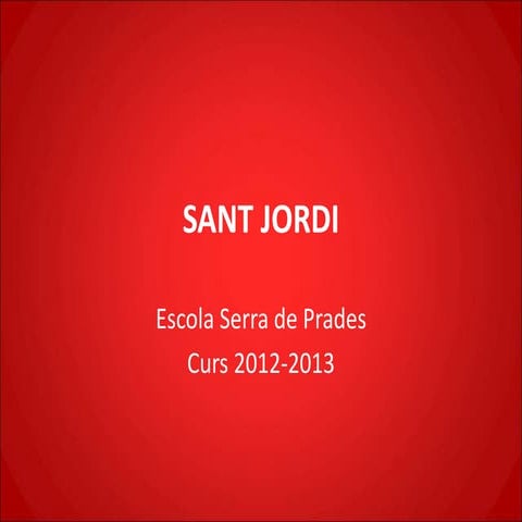 Sant jordi | PPT