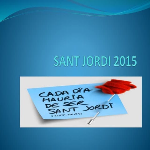 Power point sant jordi 2015 | PPTX