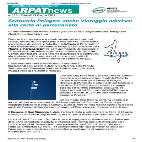 Santuario pelagos | PDF