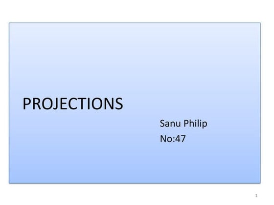 Projection In Computer Graphics Usppt