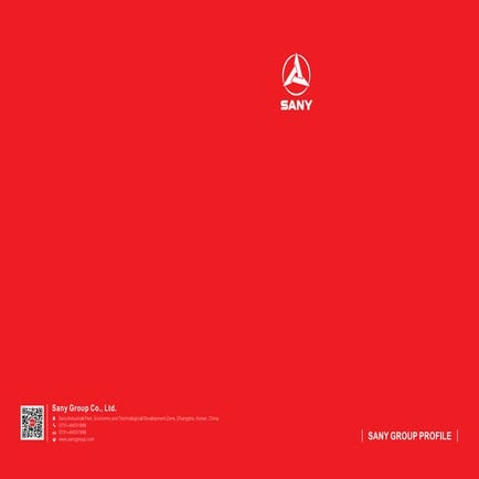 Sany group profile | PDF
