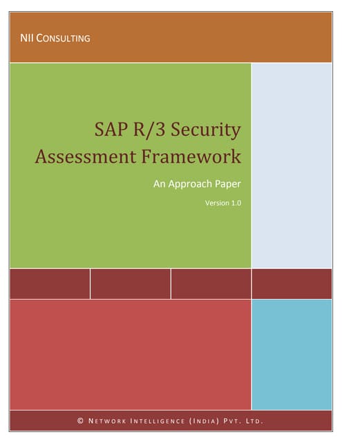 Introduction to SAP Security | PDF | Operating Systems | Computer Software and Applications