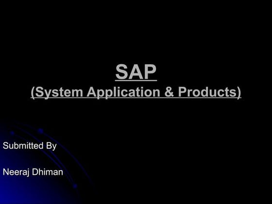 Sap basics (SAP Modules) | PPTX | Business | Business and Finance
