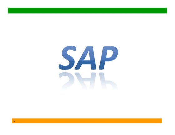 Sap Presentation | PDF