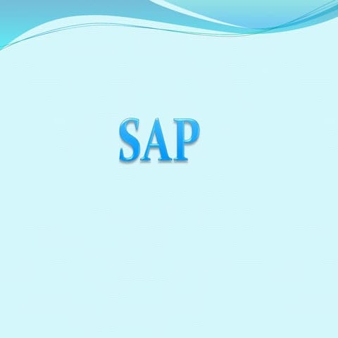 Sap basics (SAP Modules) | PPTX