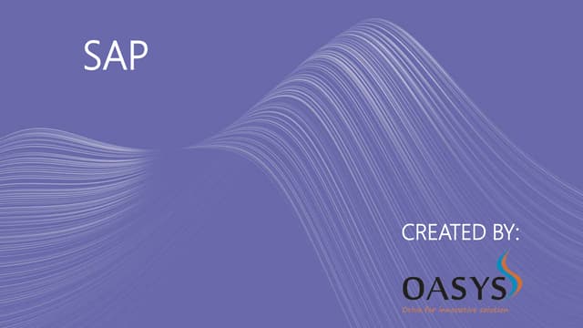 Sap basics (SAP Modules) | PPTX