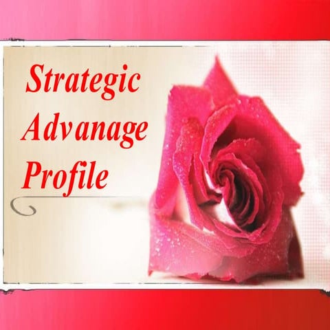 Strategic advantage Profile for strategic management.pptx | Business ...