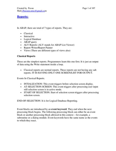 Sap Abap Module Pool Programming Give By Rahul Mehta Ppt 5480