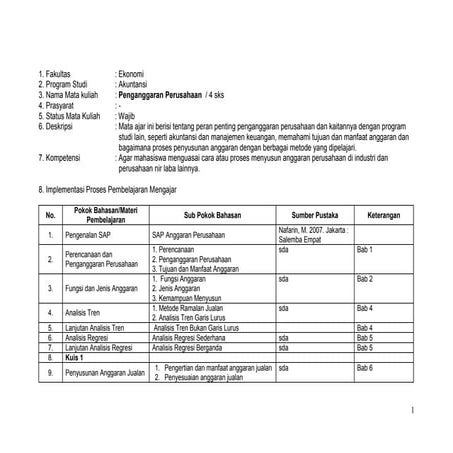 Sap anggaran perusahaan[1] | DOCX
