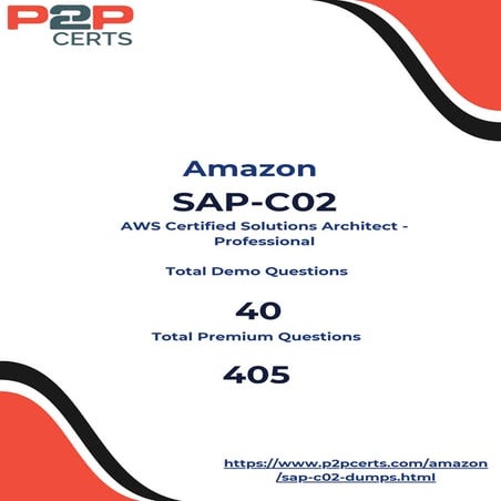Master the AWS SAP-C02 Exam with P2PCerts’ Verified Study Materials! | PDF
