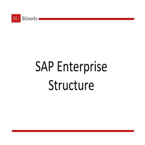 SAP-Enterprise-Structure SAP-Enterprise-Structure | PDF