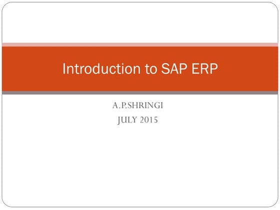 SAP SOP process flow for production process | PDF