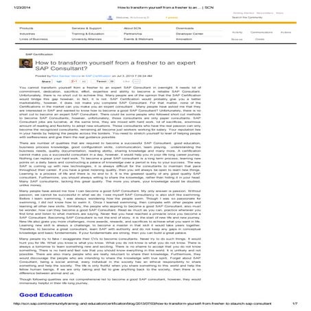 Sap path to success | PDF