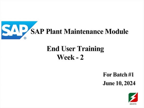 SAP PM Plant Maintenance Overview | PDF