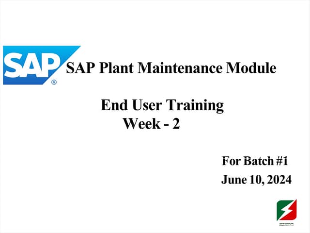 SAP PM Plant Maintenance Overview | PDF