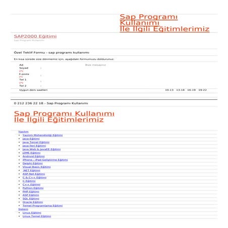 Sap programi-kullanimi | PDF