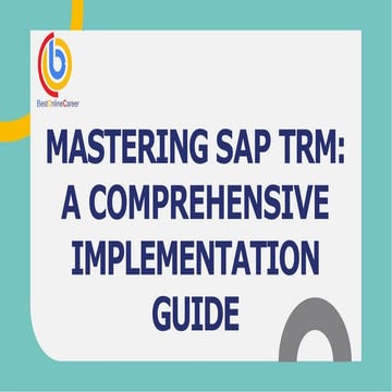SAP Treasury and Risk Management: A Step-by-Step Implementation Guide ...