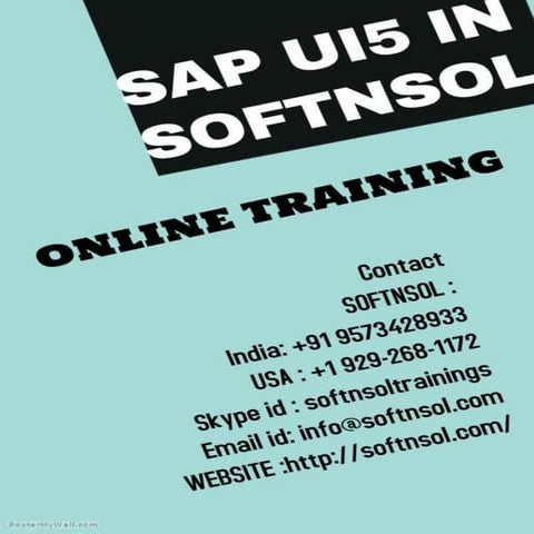 SAP UI5 COURSE E-LEARNING | PPT