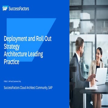 SAP731706_ALP - SAP SuccessFactors Deployment & Roll Out Strategy ...