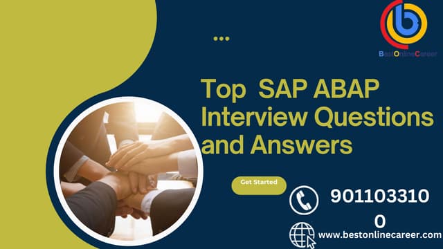 Sap Abap Interview Question Answer Online Training Ppt